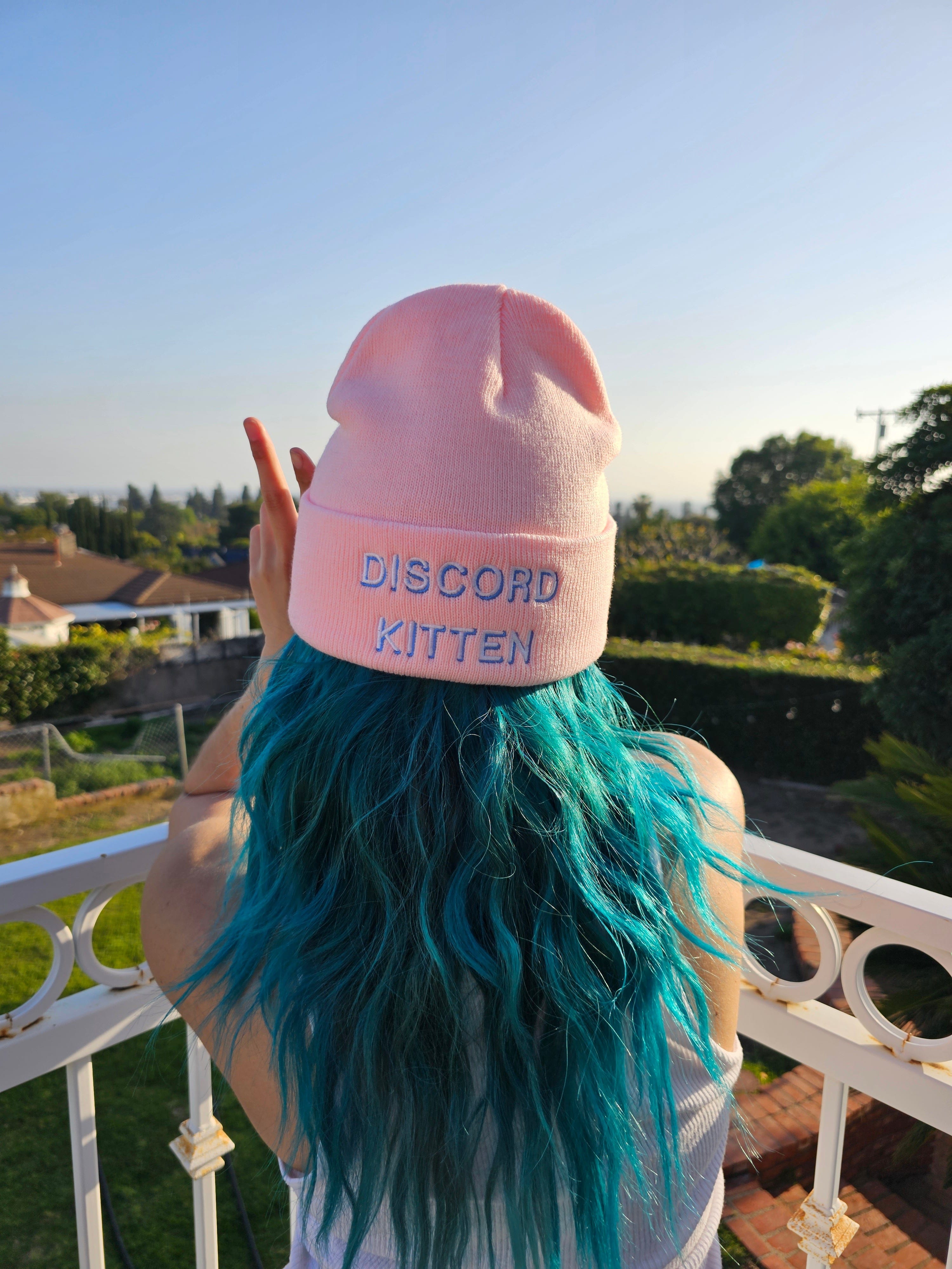 PixelThat | Beanies | Embroidered Beanies | Discord Kitten Beanie